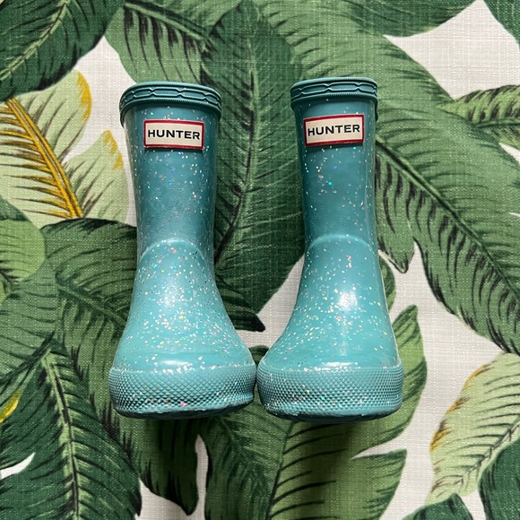 Hunter Shoes Hunter Girls Glitter Rain Boots Girls Sz 8 Poshmark